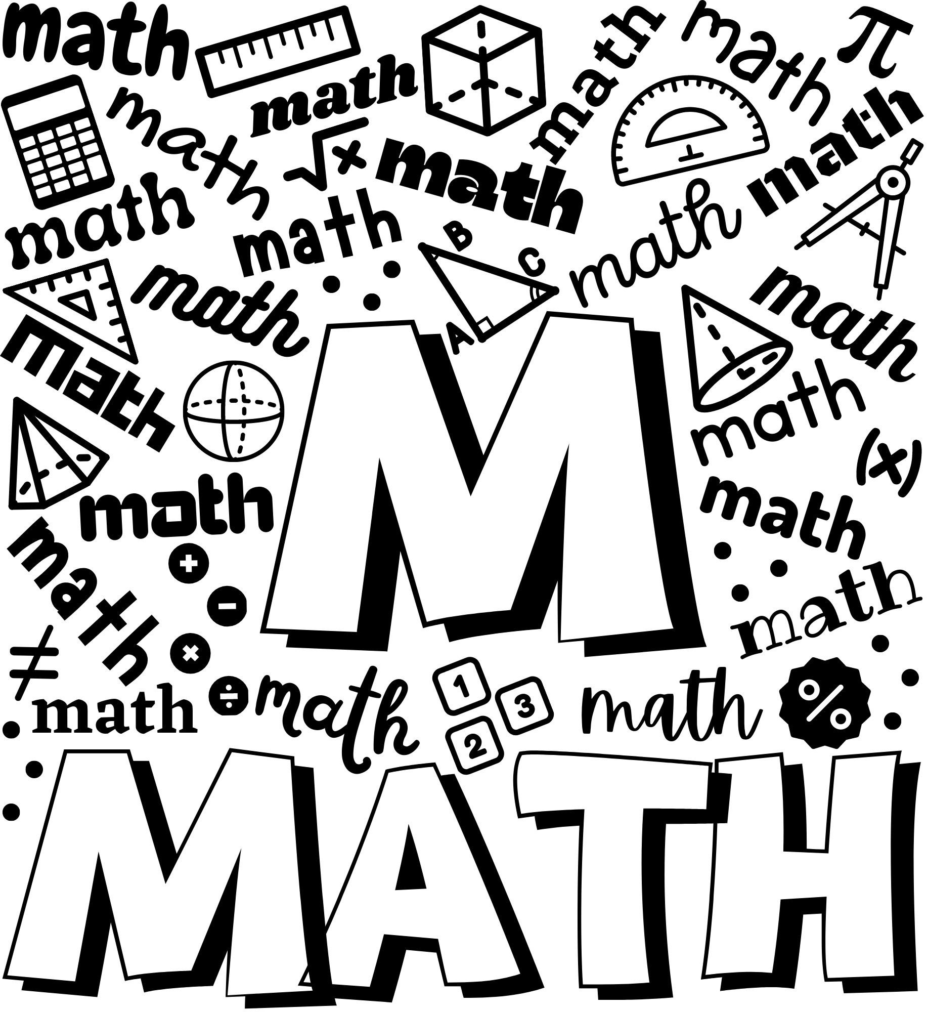 Svg Bundle Math Science Social Studies and ELA Typography - Etsy