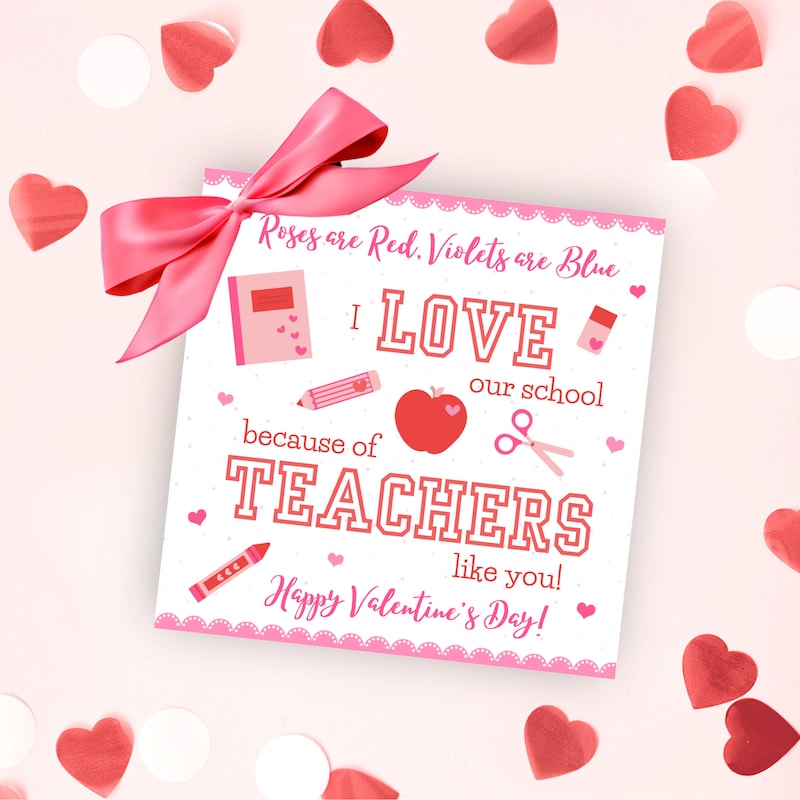 Teacher Valentines - Etsy