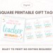 Teacher Thank You Gift Tag Printable, I Really Love Having You as My ...