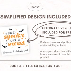 Halloween Treat Tag, Spooky & Sweet Party Favor, Halloween Cookie Tag ...