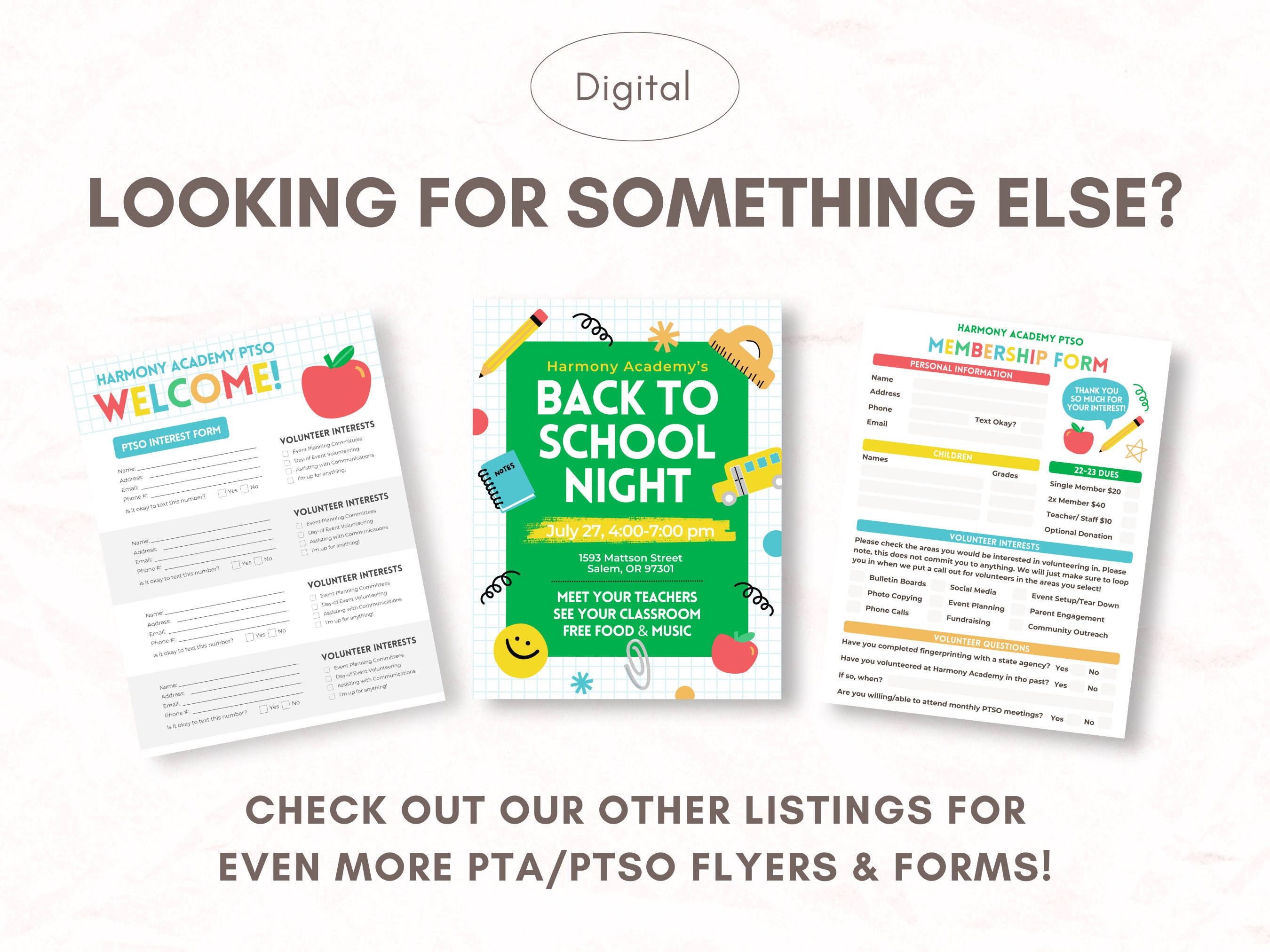 Editable PTA Flyer Template PTA Membership Drive Canva - Etsy Canada