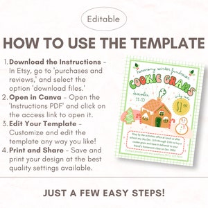 Editable Cookie Grams Grams Templates, PTA Holiday Events, Canva ...