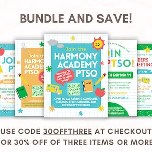 Editable PTA Recruitment Fliers, PTA Membership, Canva Template for PTO ...