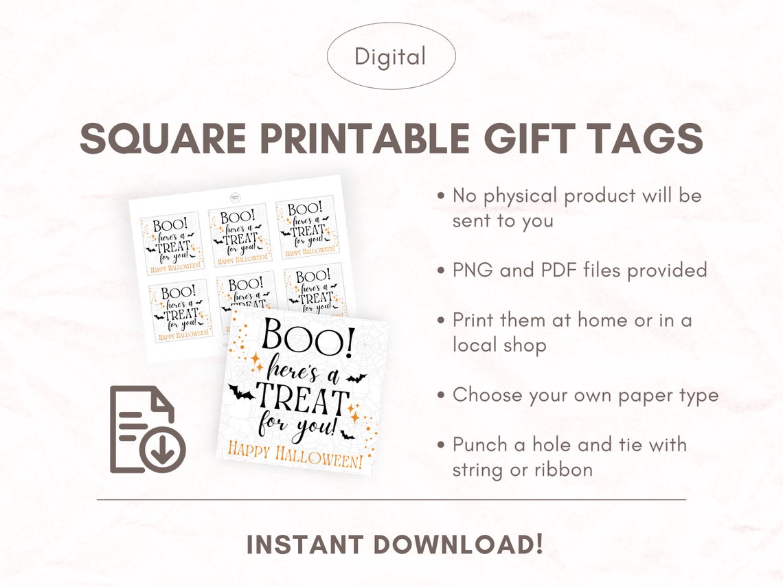 Halloween Treat Tag, Teacher Gift, Spooky Googly Bag (digital Download ...