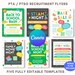 Editable PTA Recruitment Fliers, PTA Membership, Canva Template for PTO ...