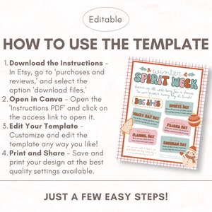 Winter Spirit Week Flyer Template, Christmas Spirit Week, Winter Dress ...