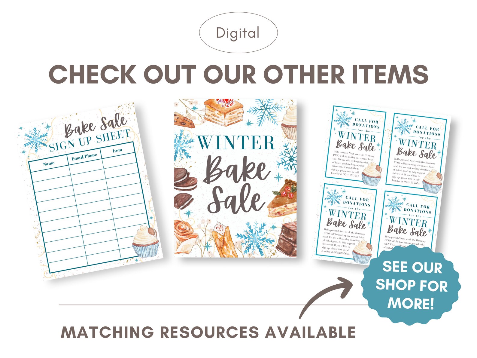 Editable Holiday Bake Sale Flyer, School Bake Sale Flyer, Church ...