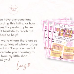 Editable Halloween Volunteer Flyer Templates, PTA Halloween Events ...