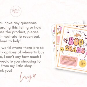 Editable Halloween Boo Grams Templates, PTA Halloween Events, Canva ...
