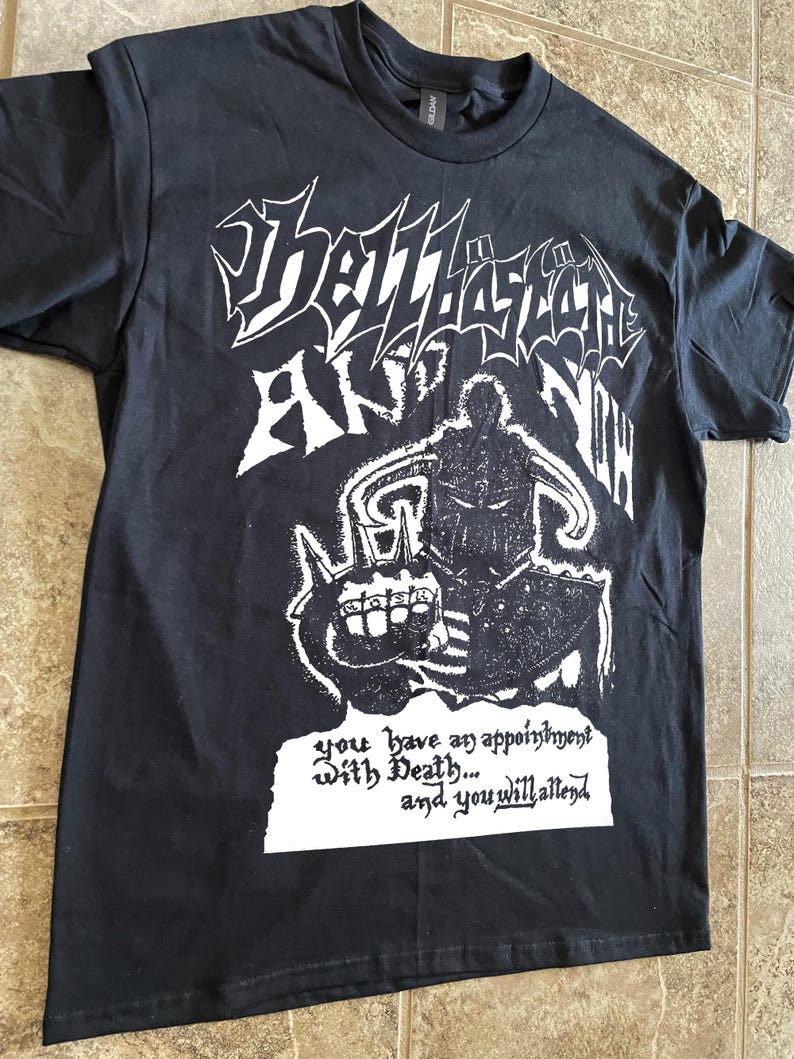 Hellbastard T-shirt (black) Crust Punk Stenchcore - Etsy
