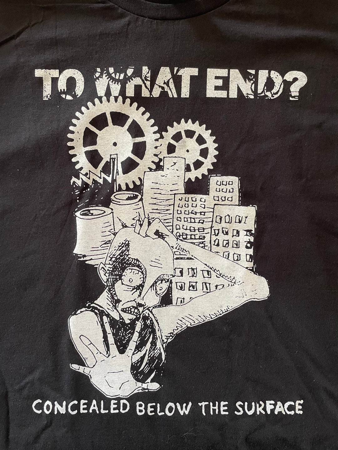 To What End T-shirt black Crust Punk Hardcore Wolfbrigade Tragedy Audio ...