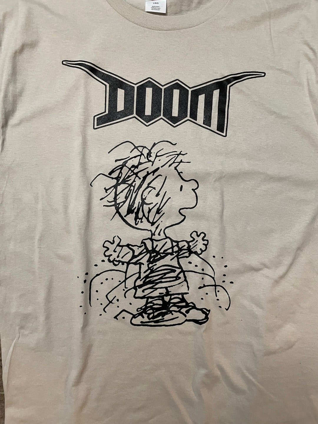 DOOM T-shirt sand Crust Punk Hardcore Extreme Noise Terror Disrupt Anti ...