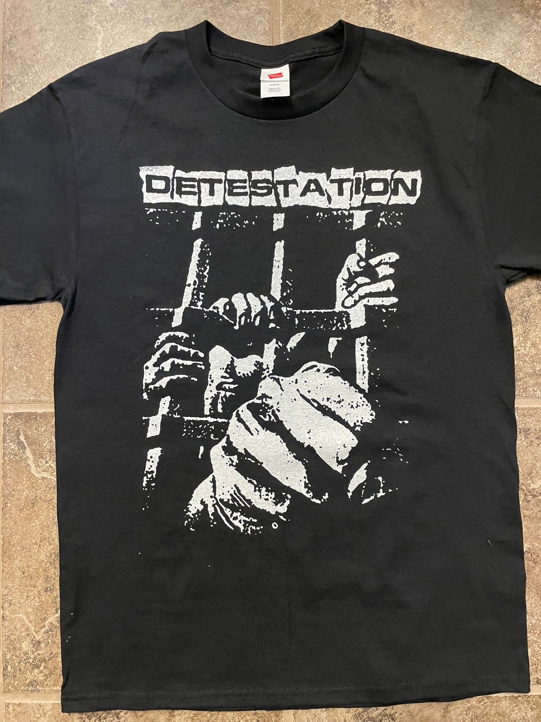 Detestation T-shirt (black) Crust Punk Anti Product Fleas and Lice ...