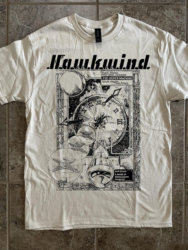 Hawkwind T-shirt (sand) Rock 70s - Etsy