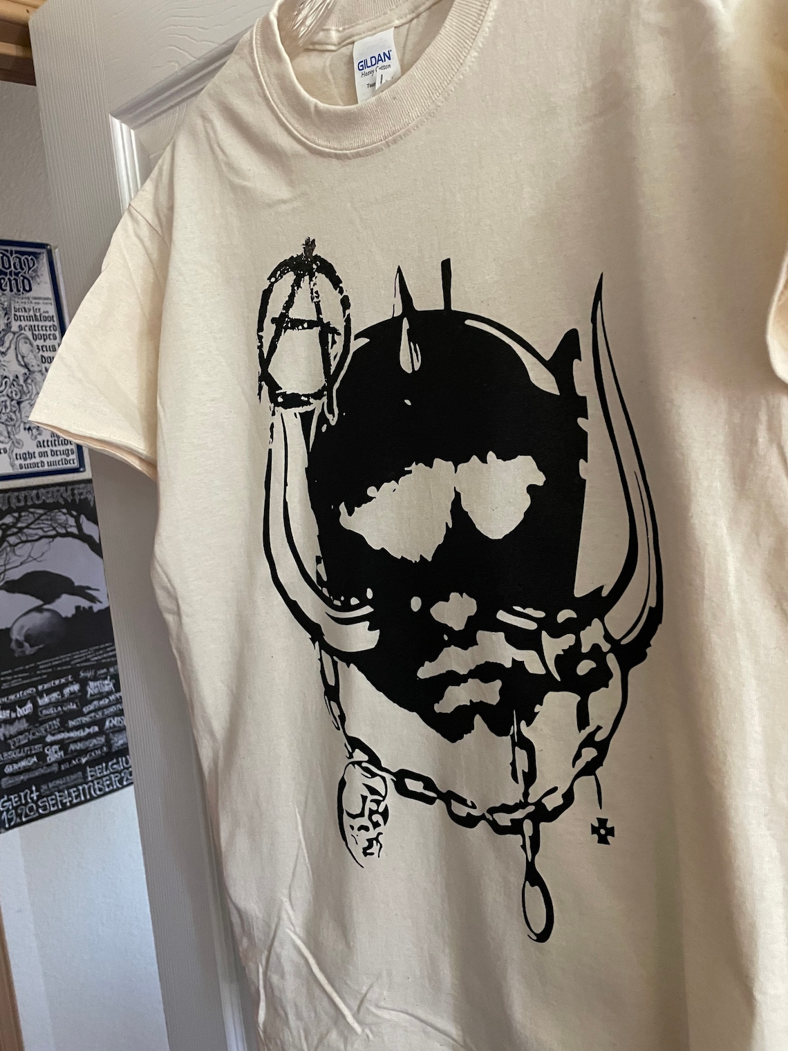 Motorcharge T-shirt sand Tee Discharge Motorhead - Etsy