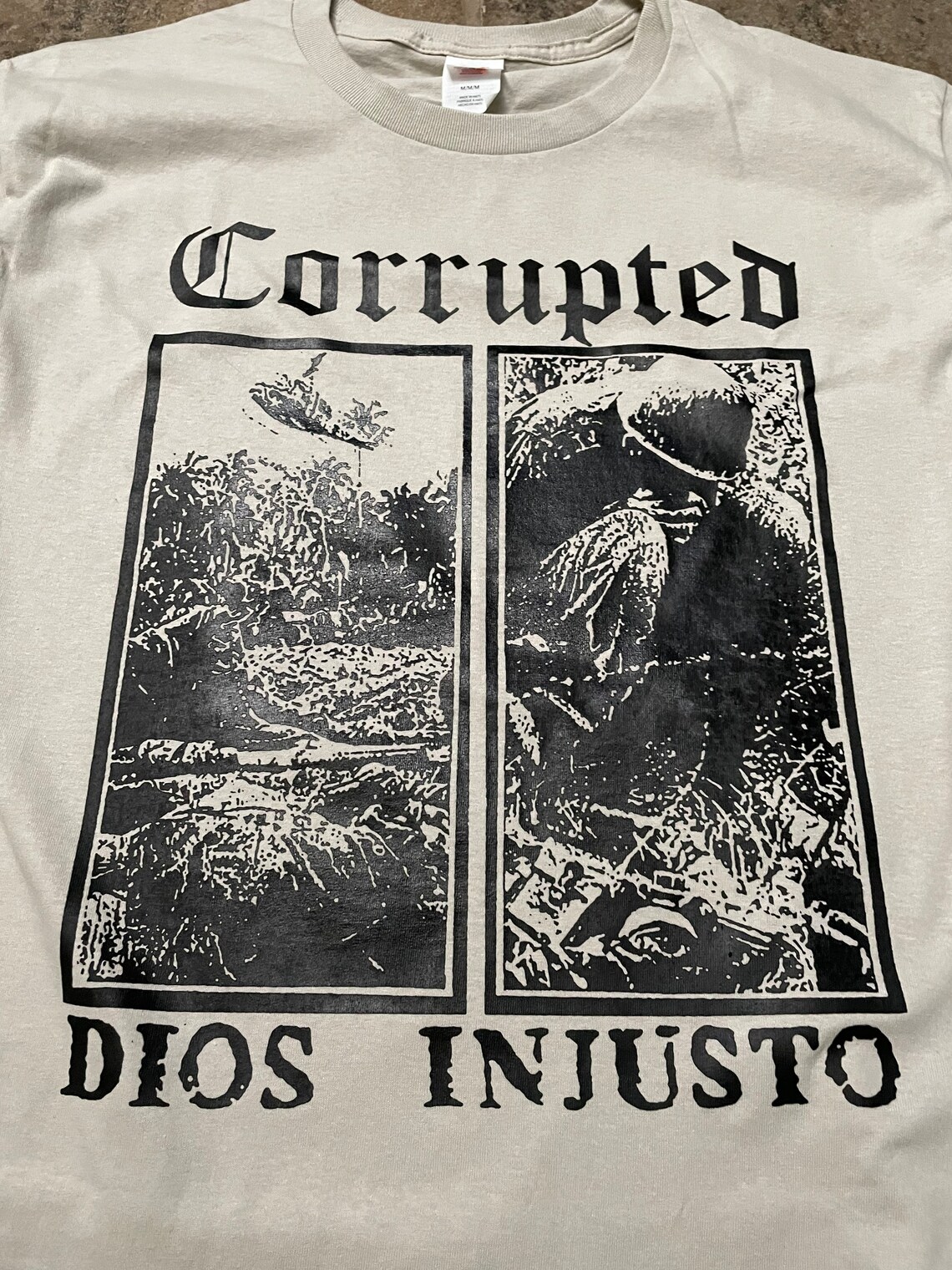 Corrupted T-shirt on SAND Tee Doom Sludge Punk Noothgrush - Etsy
