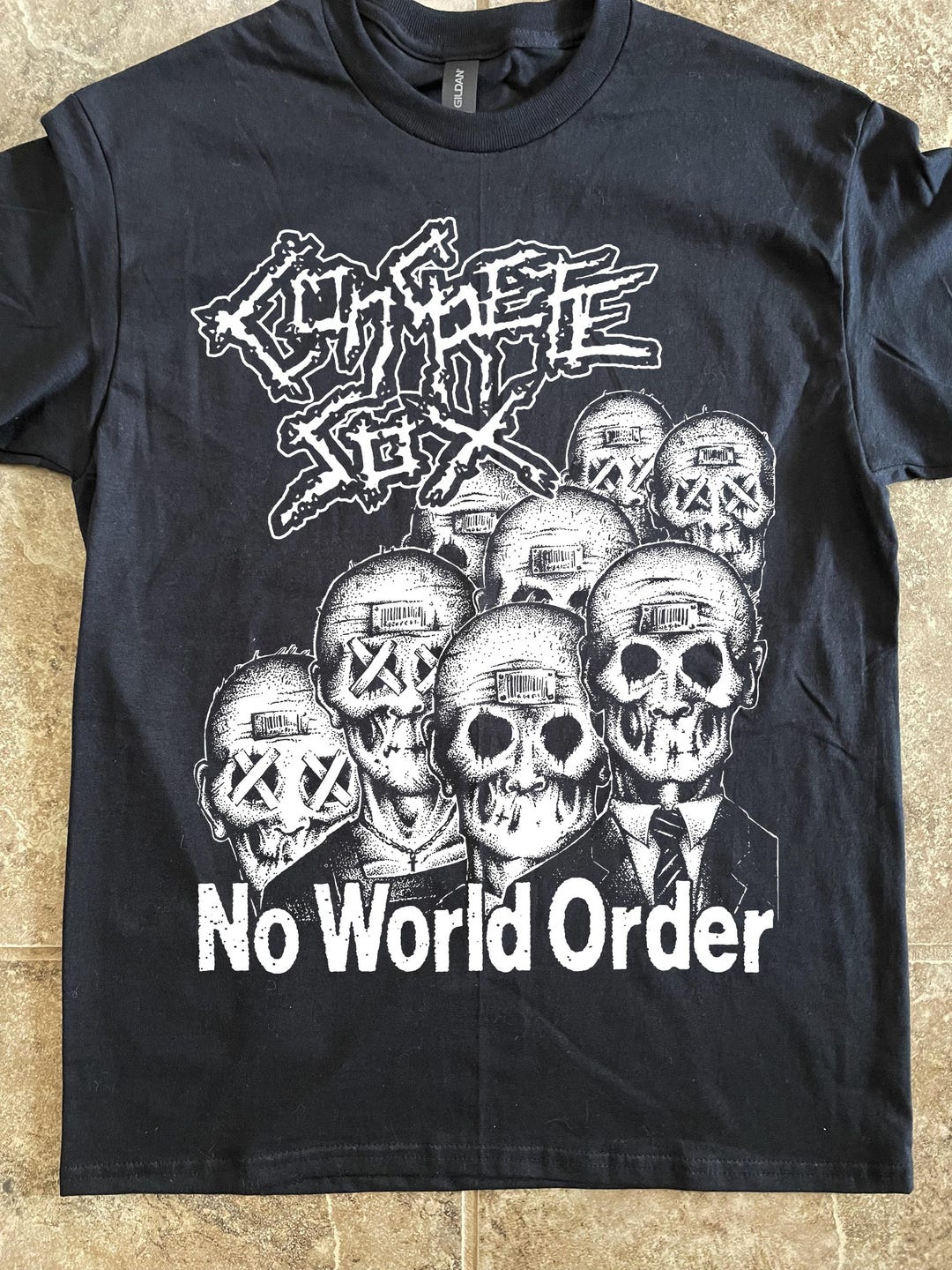 Concrete Sox T-shirt (black) Crust Hardcore Punk - Etsy