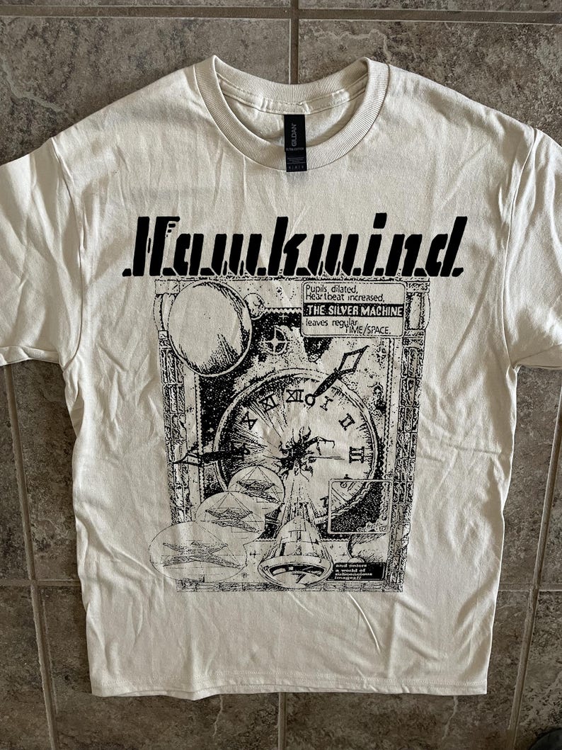 Hawkwind T-shirt (sand) Rock 70s - Etsy