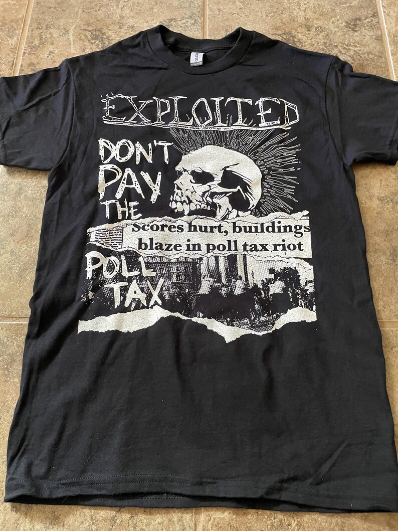 Exploited T-shirt (black) Punk Hardcore UK82 - Etsy