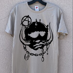 Motorcharge T-shirt sand Tee Discharge Motorhead Punk Metal Mash Up - Etsy
