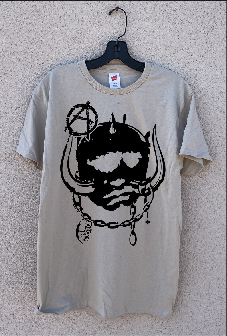 Motorcharge T-shirt sand Tee Discharge Motorhead - Etsy