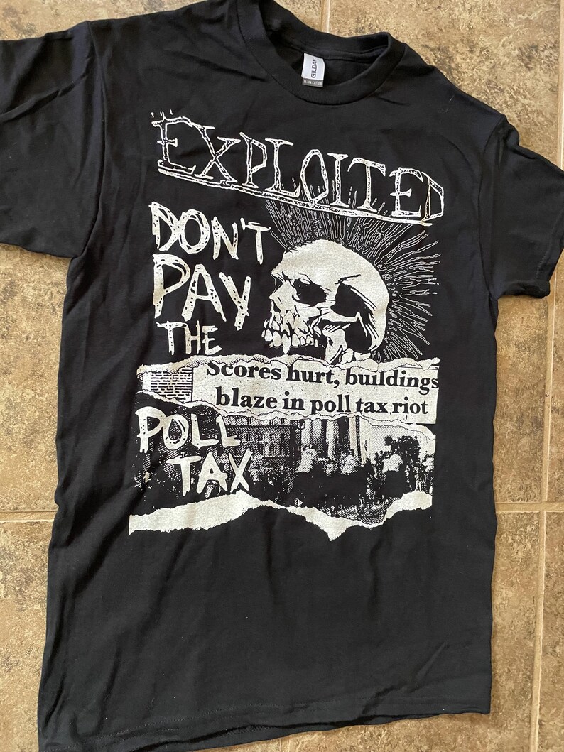 Exploited T-shirt (black) Punk Hardcore UK82 - Etsy