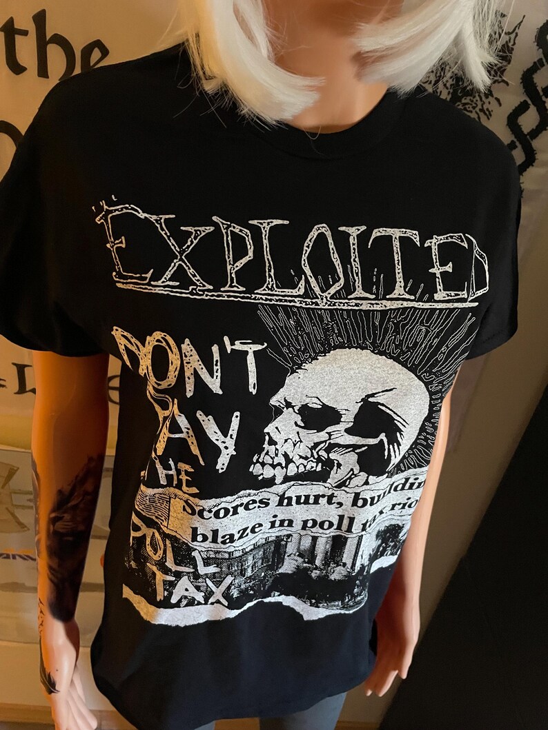 Exploited T-shirt (black) Punk Hardcore UK82 - Etsy