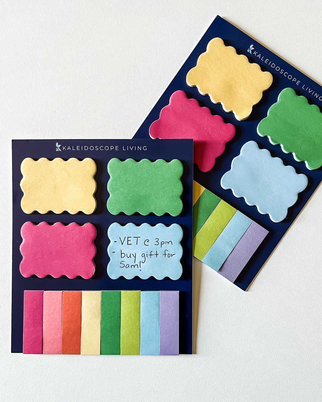 Colorful Sticky Notes | Scalloped Sticky Notes | Rainbow Memo Pads - Etsy
