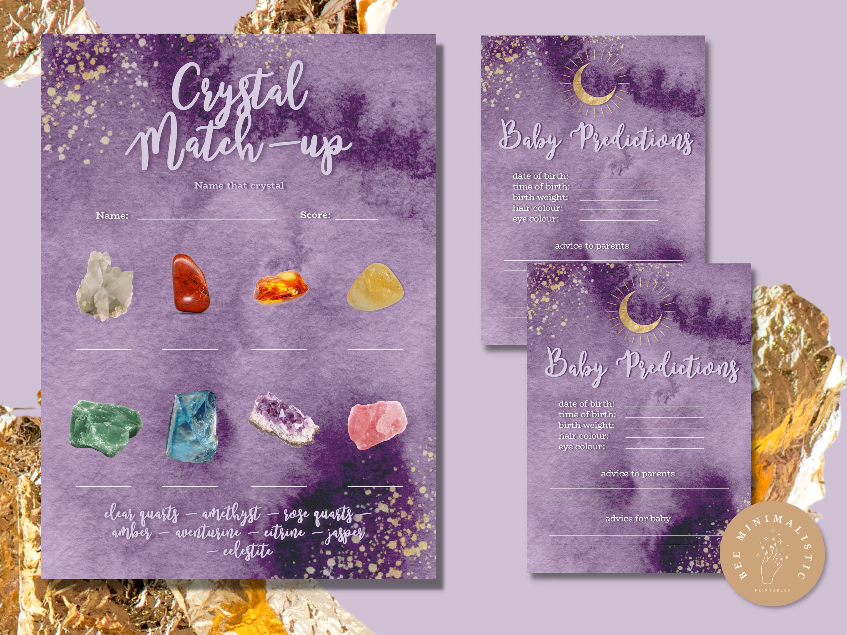 Witchy Baby Shower Games, Celestial Baby Shower, Moon Baby Shower ...