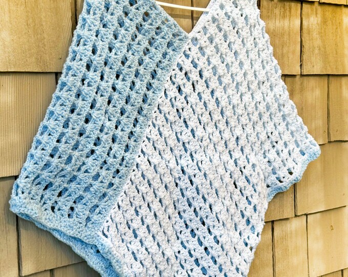 Handmade Poncho Unique Granny Square Crochet - 100% Knitted Poncho ...