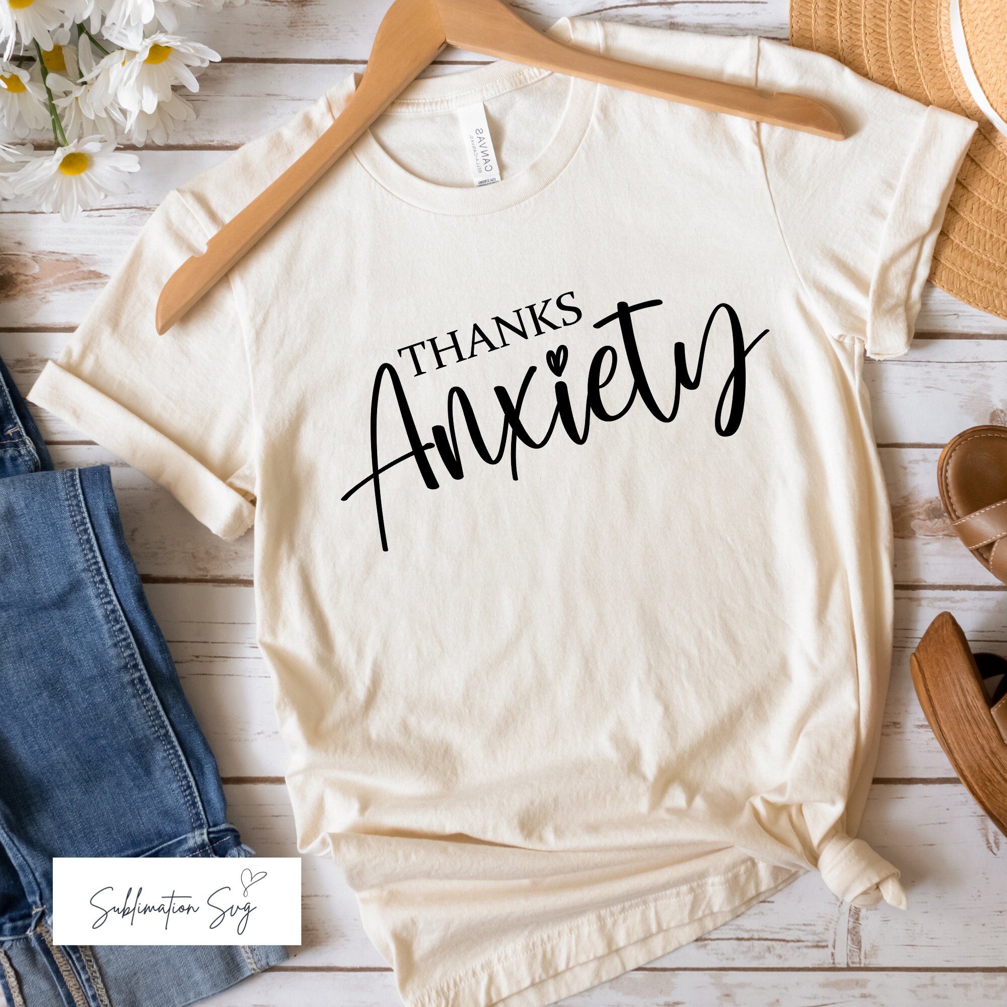 Thanks Anxiety Svg Mental Health Png Empower Quotes - Etsy UK