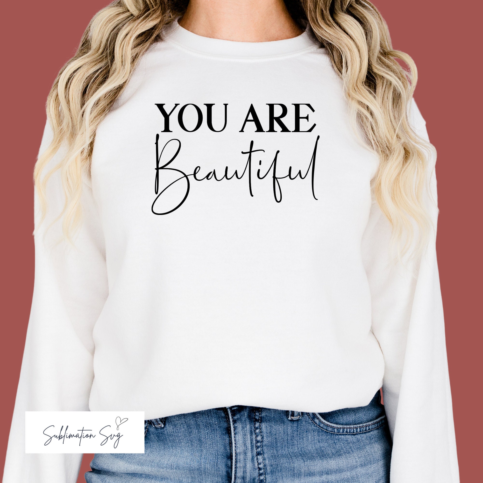 YOU ARE BEAUTIFUL Svg, Beautiful Svg, Positive Svg, Mental Health ...