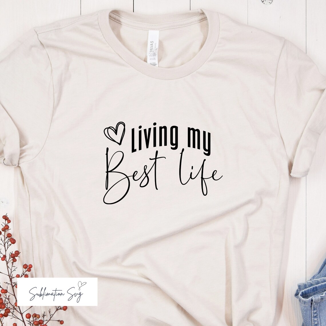 Living My Best Life Inspirational Svg Motivational Png - Etsy