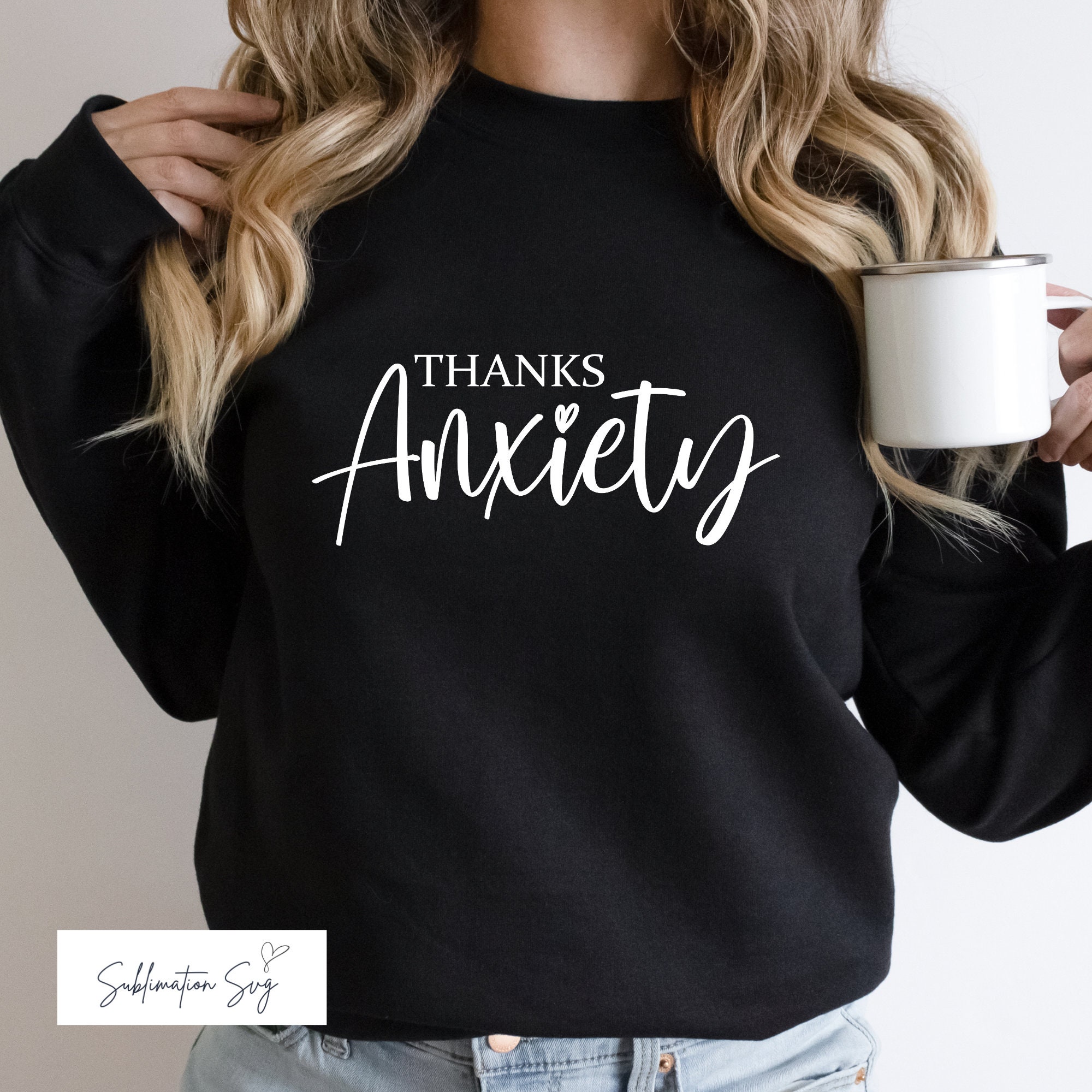 Thanks Anxiety Svg Mental Health Png Empower Quotes - Etsy UK