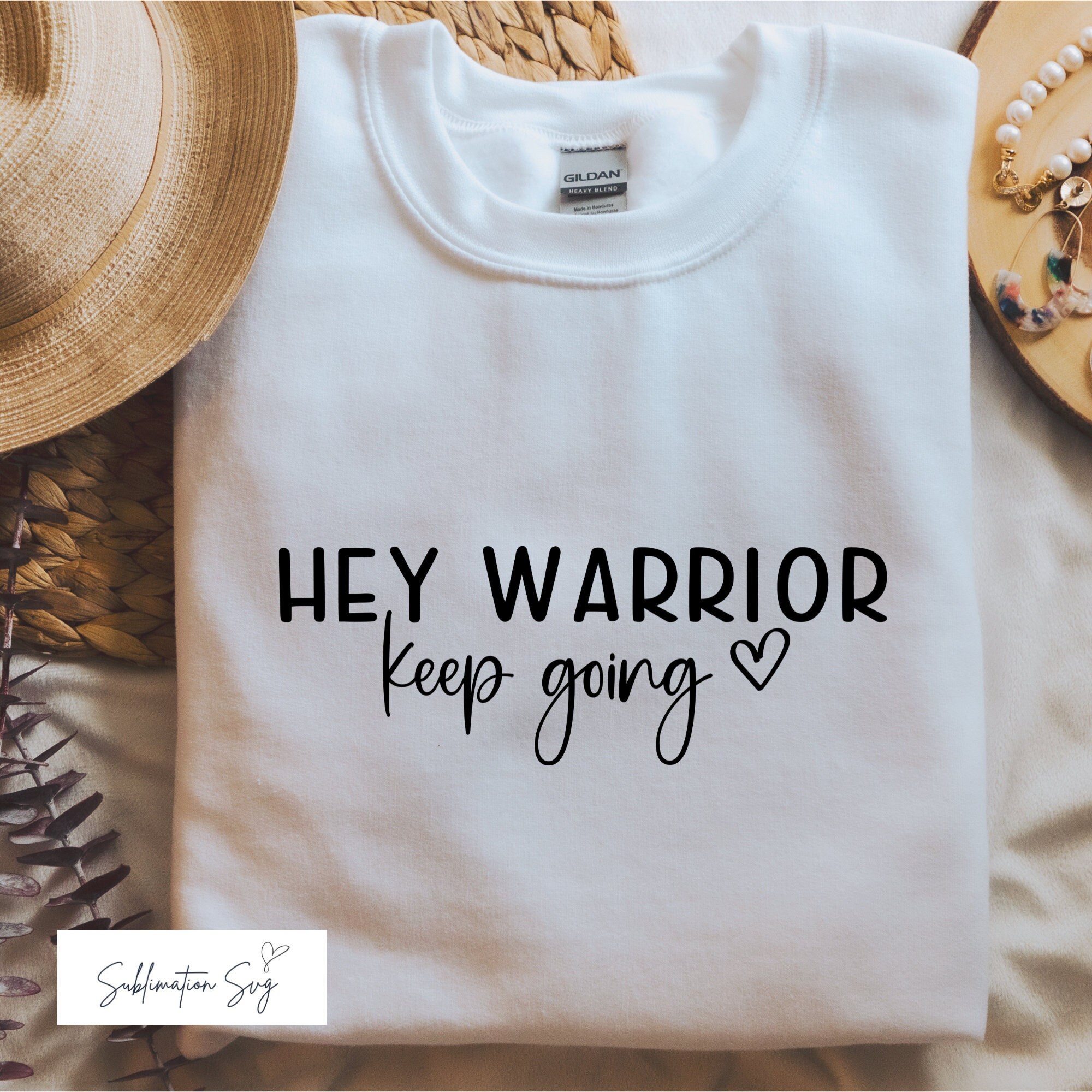 HEY WARRIOR Keep Going Svg Mental Health Svg Mental Health - Etsy Canada