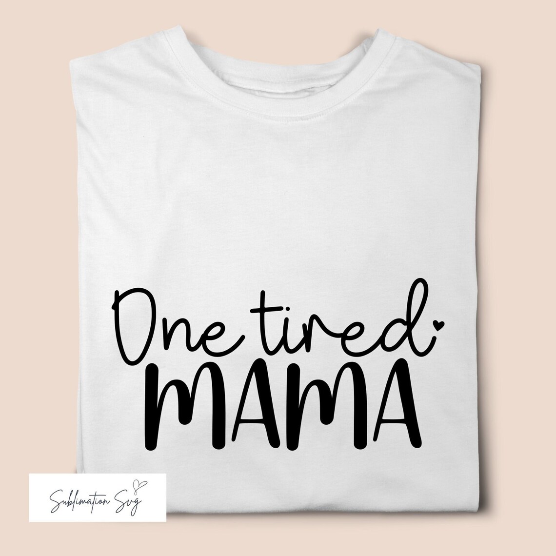 One Tired Mama Svg Sleepy Mum Png Mother's Day - Etsy