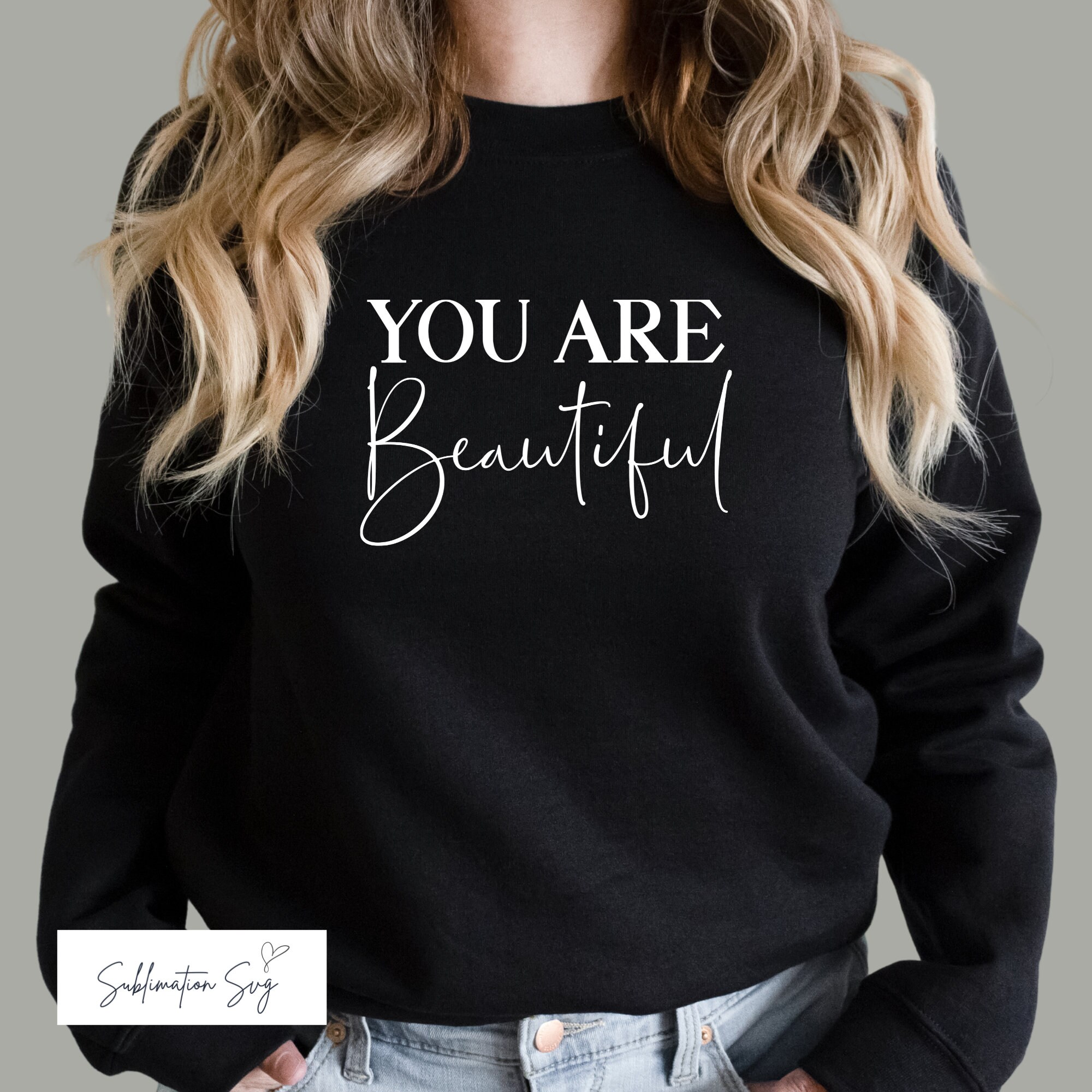 YOU ARE BEAUTIFUL Svg, Beautiful Svg, Positive Svg, Mental Health ...