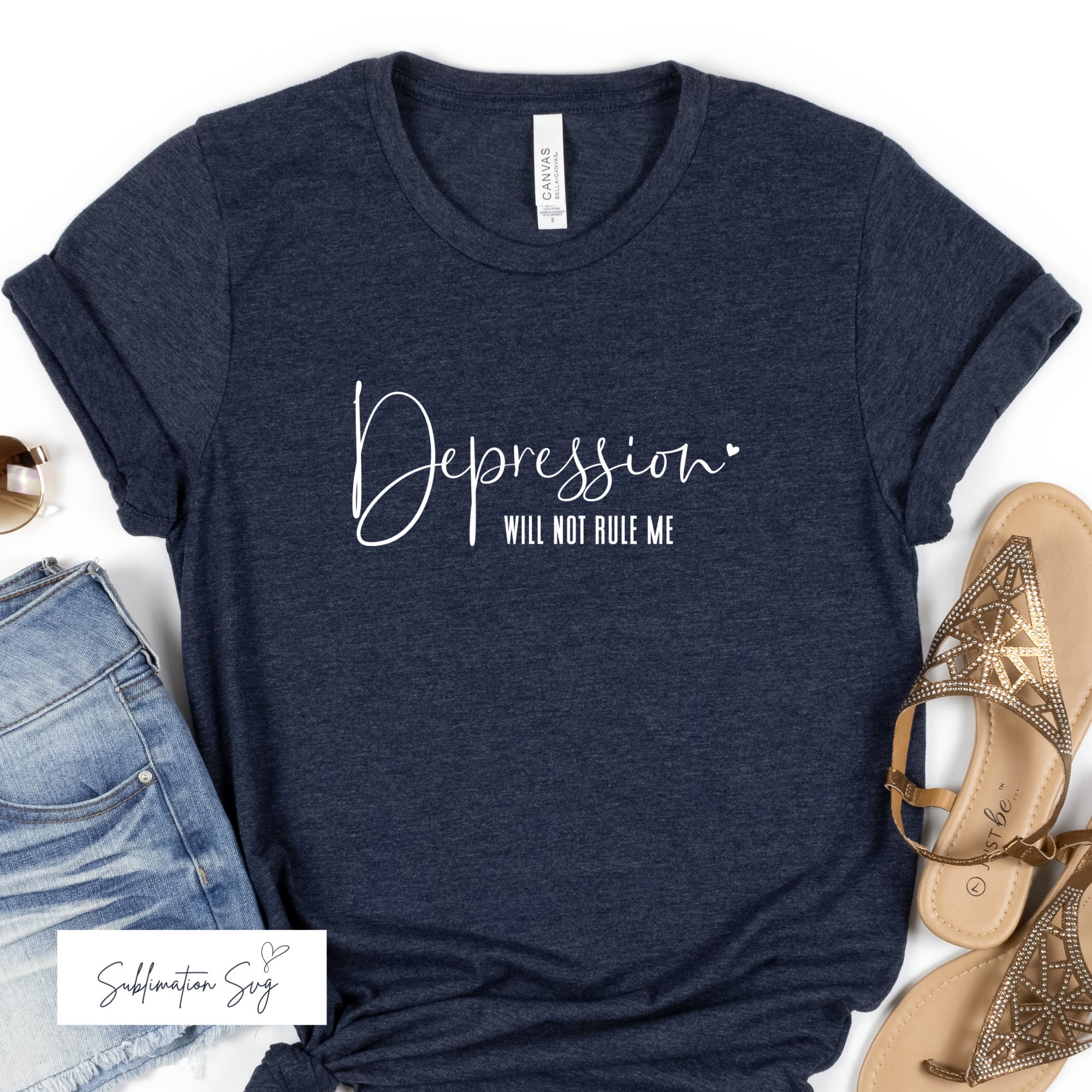 Depression Svg Mental Health Png Empower Quotes - Etsy