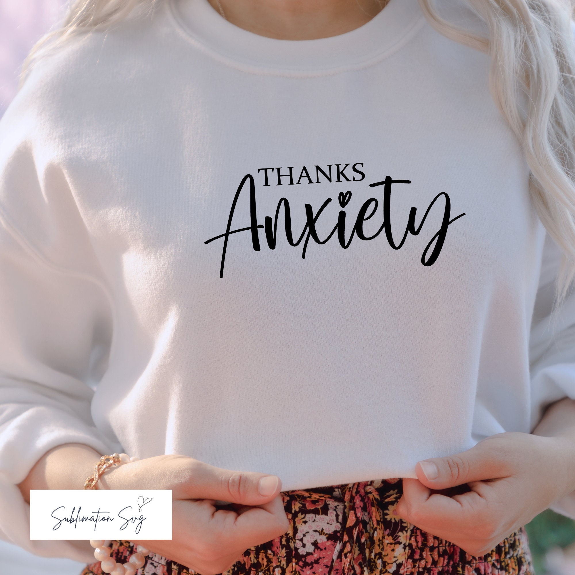 Thanks Anxiety Svg Mental Health Png Empower Quotes - Etsy UK