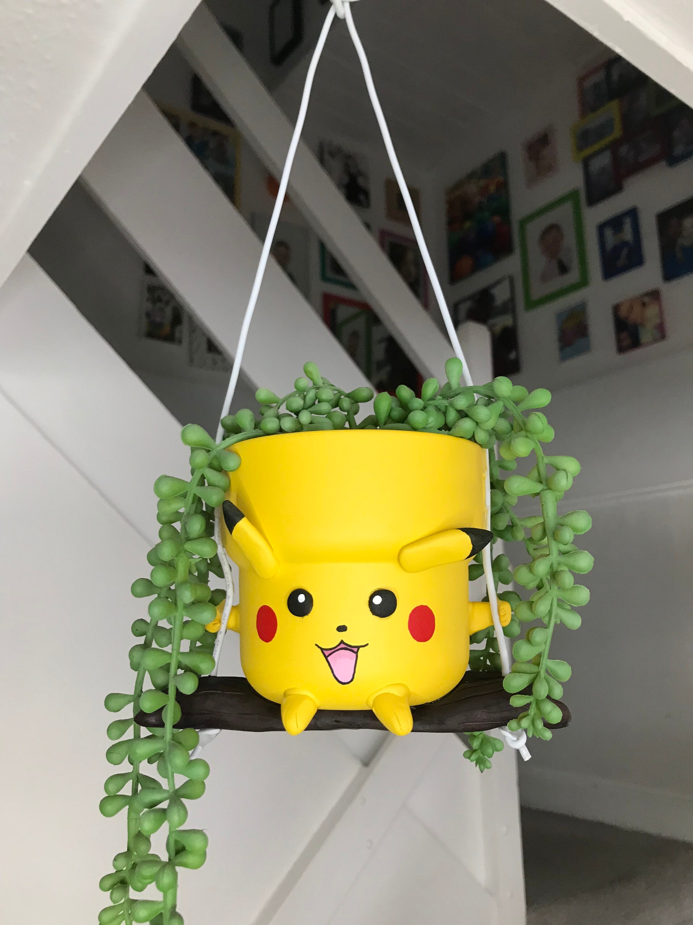 Pokemon Pikachu Cute Hanging Planter Plant Pot Available in - Etsy