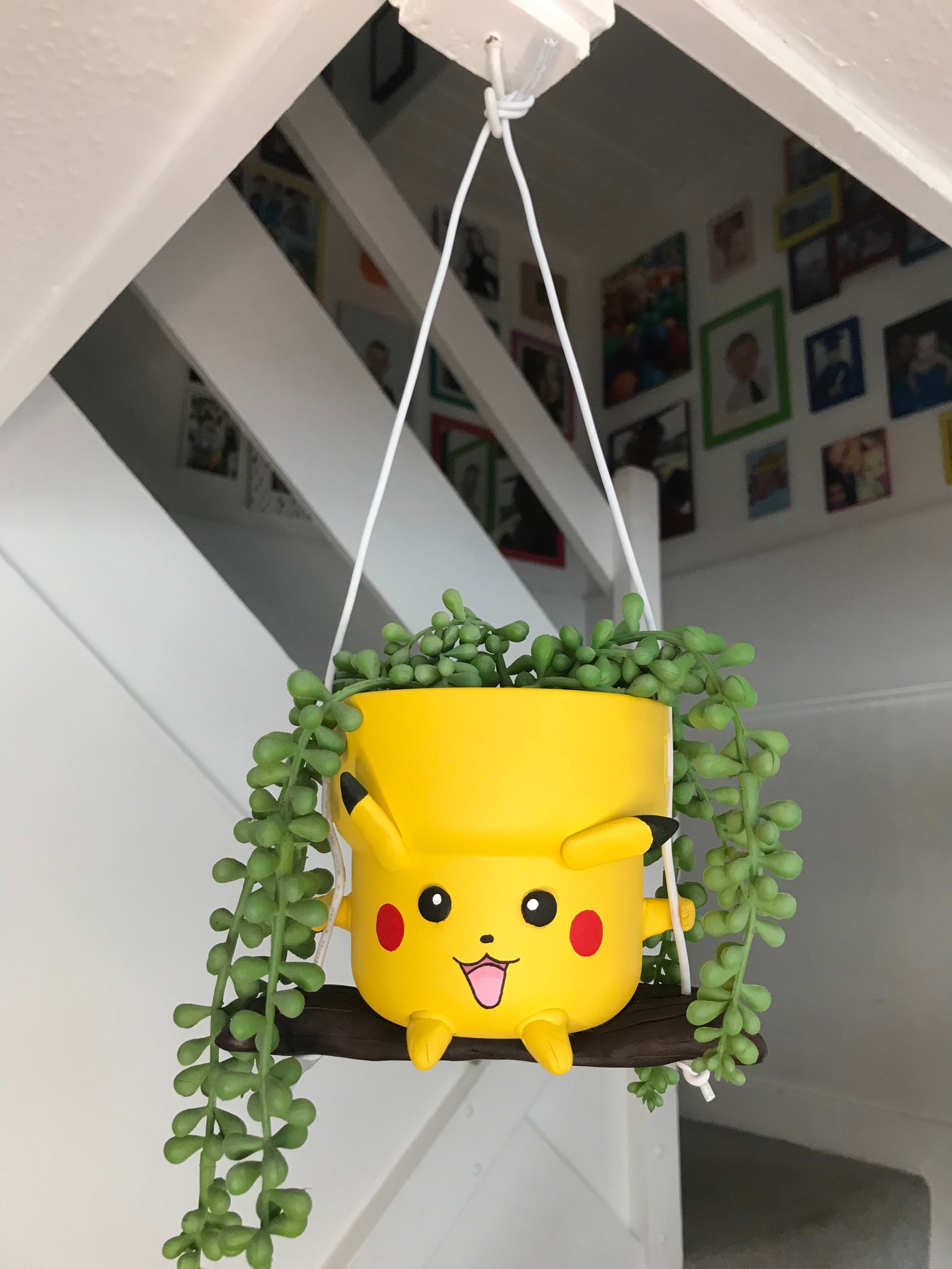 Pokemon Pikachu Cute Hanging Planter Plant Pot Available in - Etsy