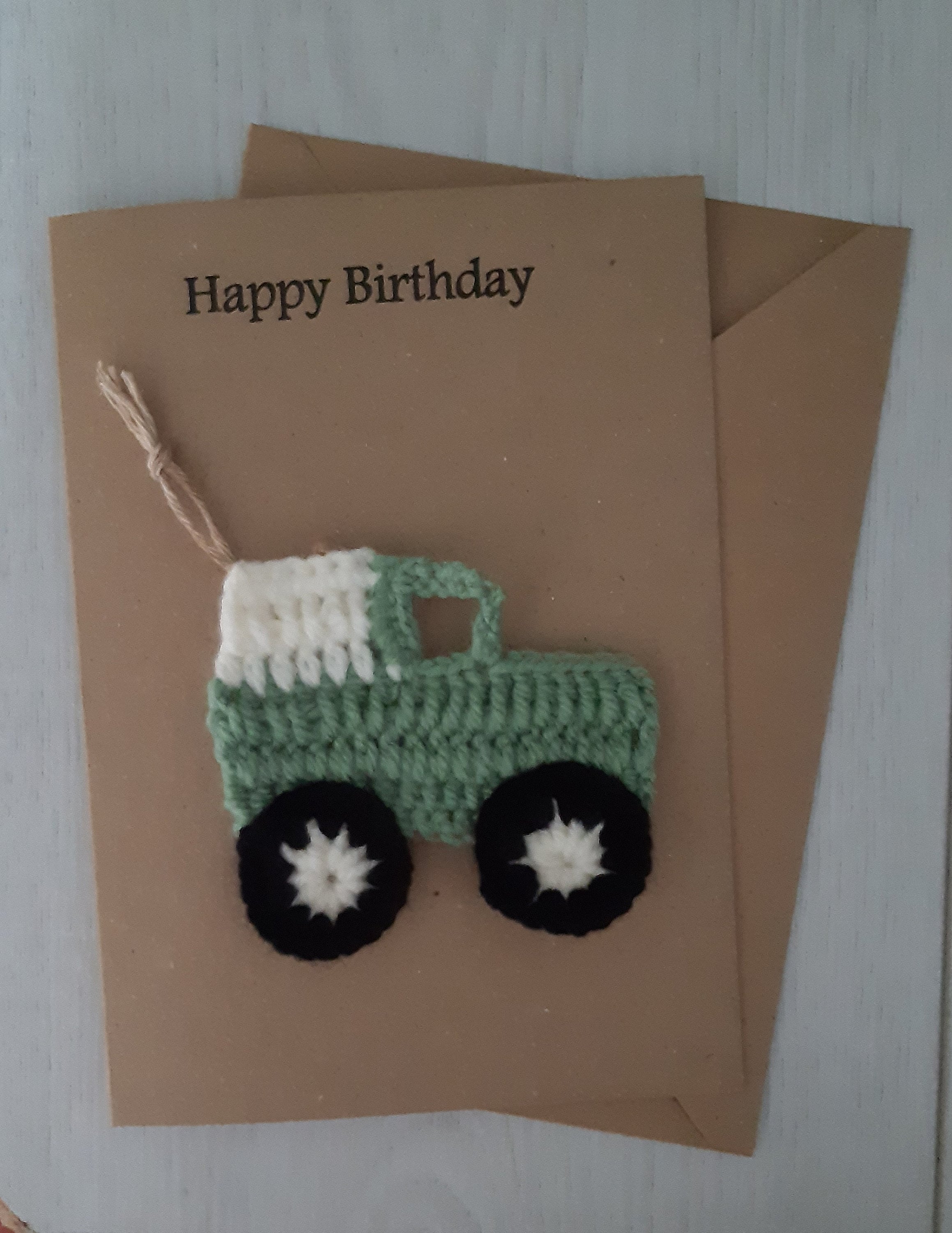 Handmade Land Rover/ Landy Style Birthday Card Crochet Land - Etsy UK