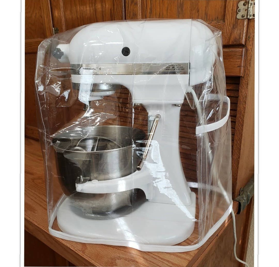 Clear Mixer Cover Shown With White Trim & Back Pocket - Etsy
