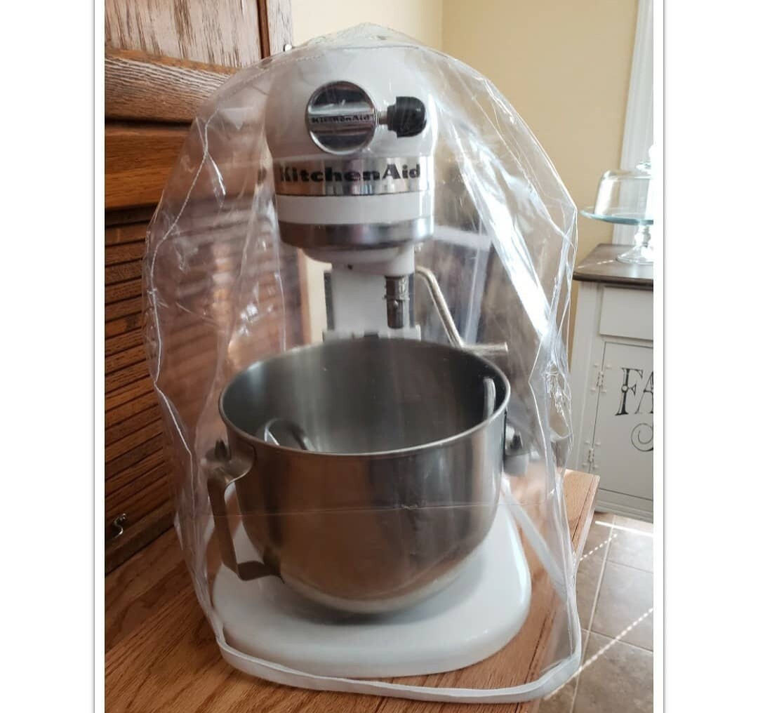 Clear Mixer Cover Shown With White Trim & Back Pocket - Etsy
