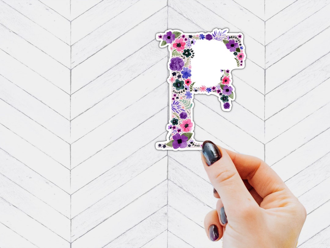 Letter F Sticker Monogram F Sticker Initial F Sticker - Etsy