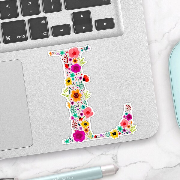 Initial Stickers - Etsy