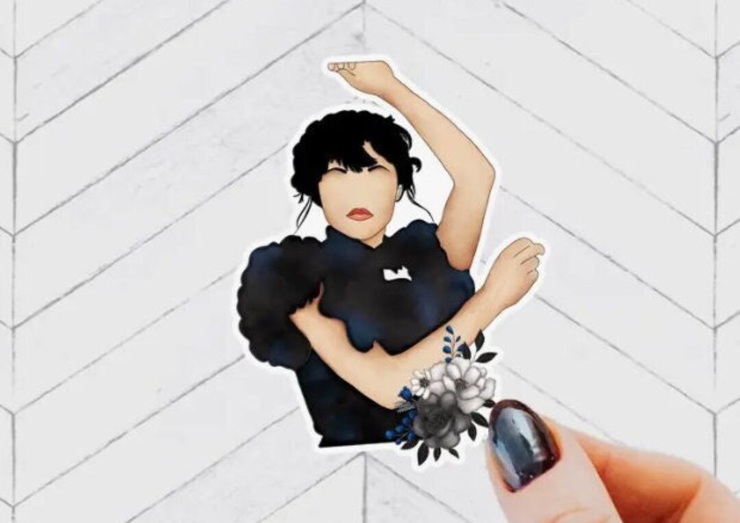 Wednesday Dance Inspired Merlina Latina Stickers Laptop - Etsy