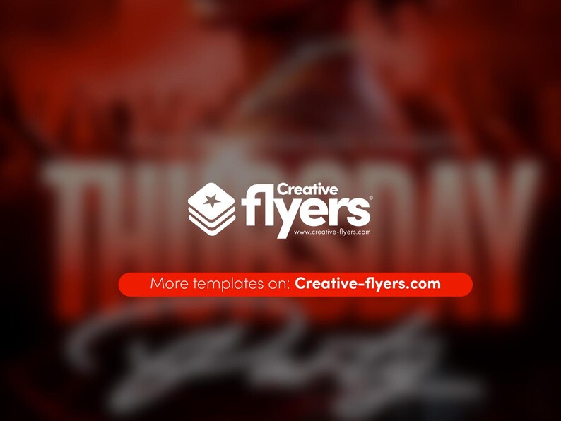 Nightclub Flyer Design | 4x4 Photoshop Template | Editable Flyer ...