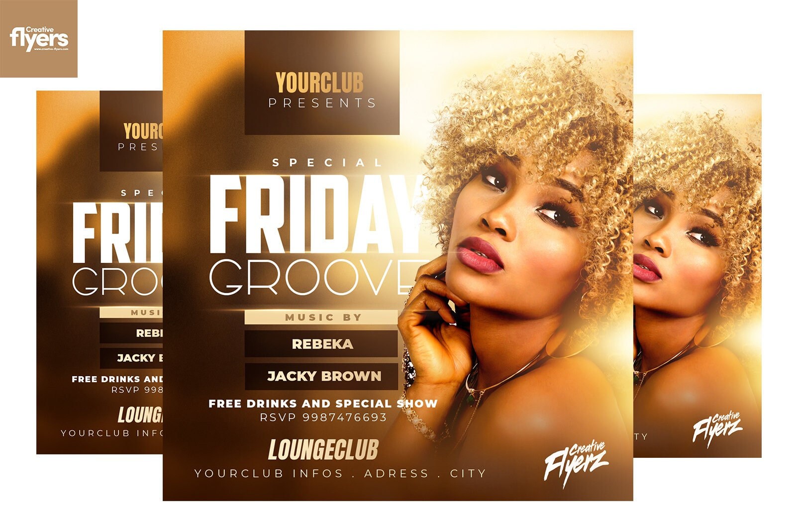 Friday Party Flyer, Psd Template, Photoshop Flyer, Girls Party ...