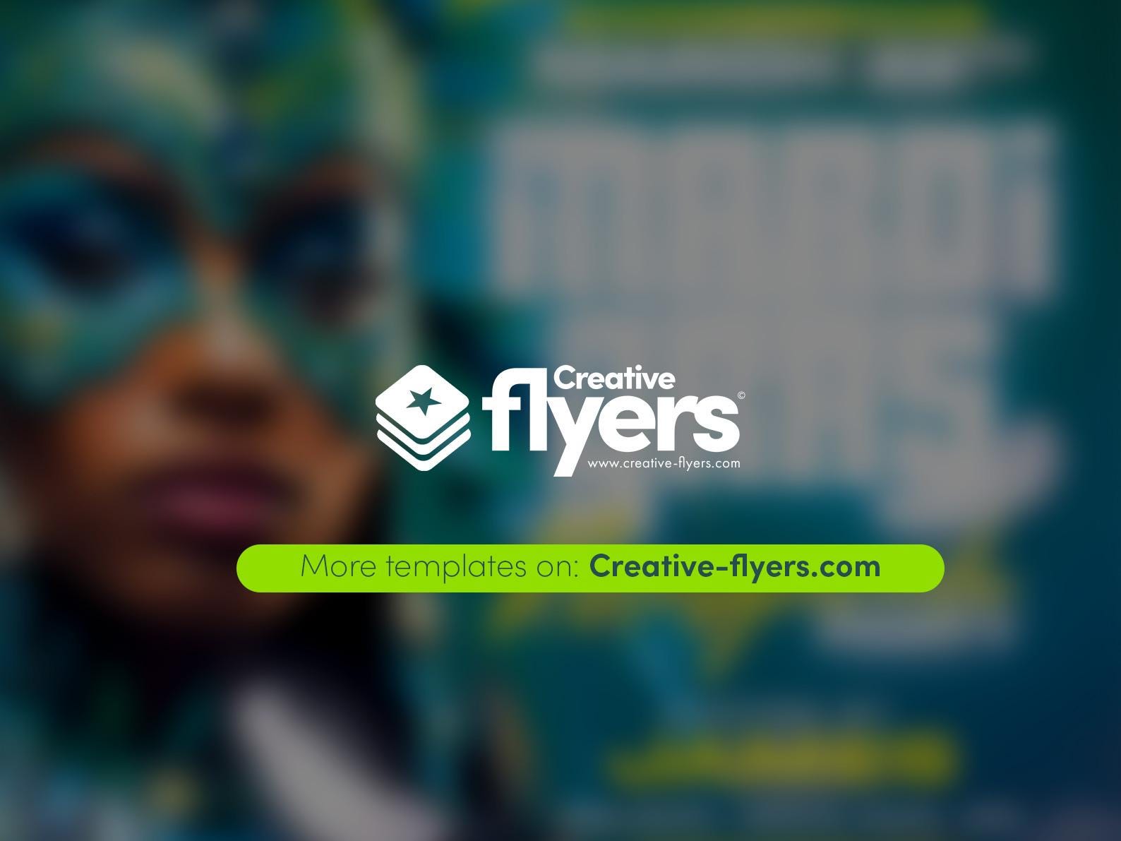 Caribbean Carnival Flyer Design: 4x4 Photoshop Template (PSD File ...